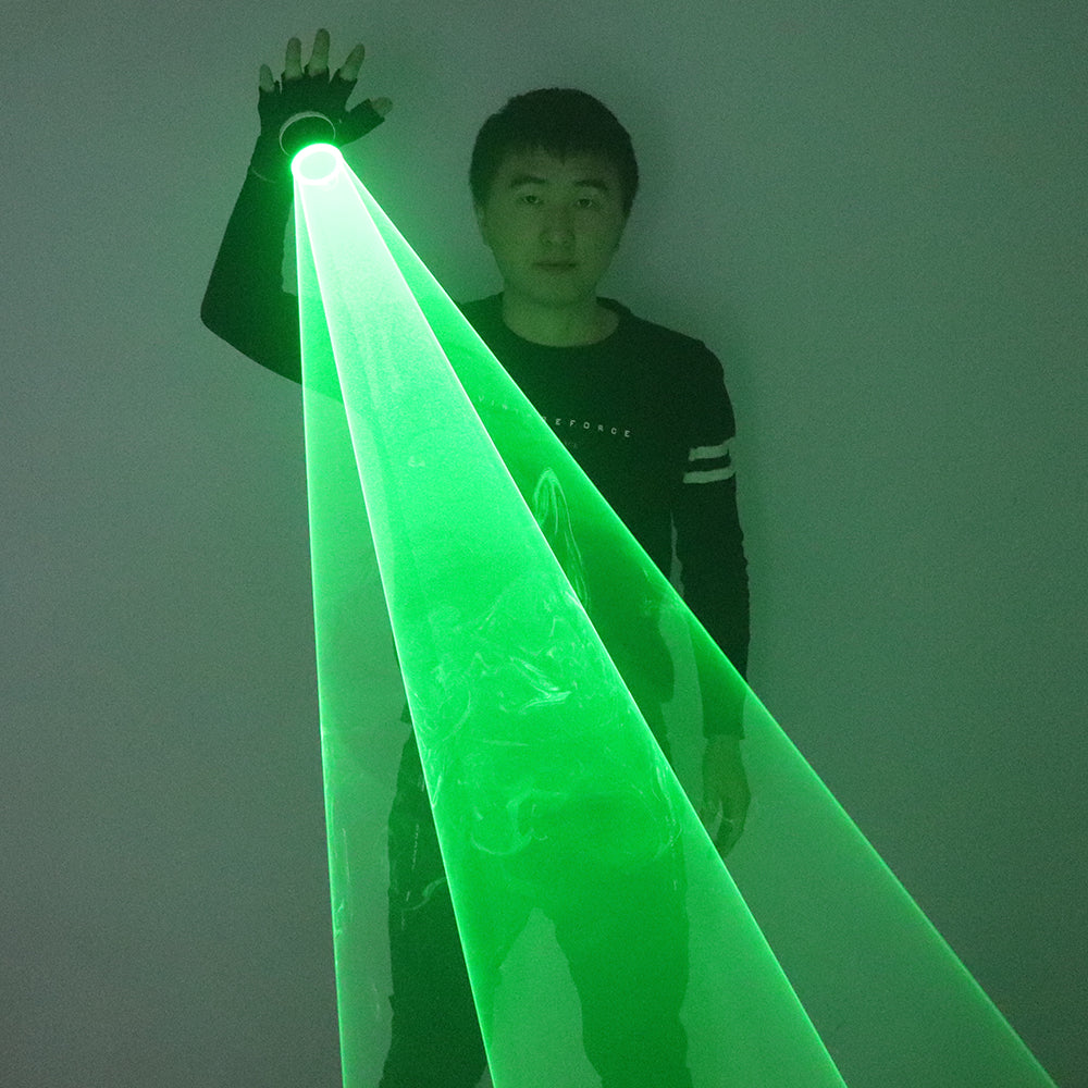 Red Green Blue Laser Vortex Gloves – LED Robot Suit