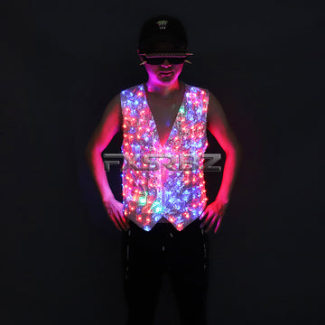 Men's LED Clothing,LED Vests,LED Jackets,Luminous Suits,Fiber Optic ...