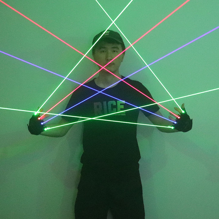 Laser gloves LED gloves Laser beam gloves Magician luminous gloves ...