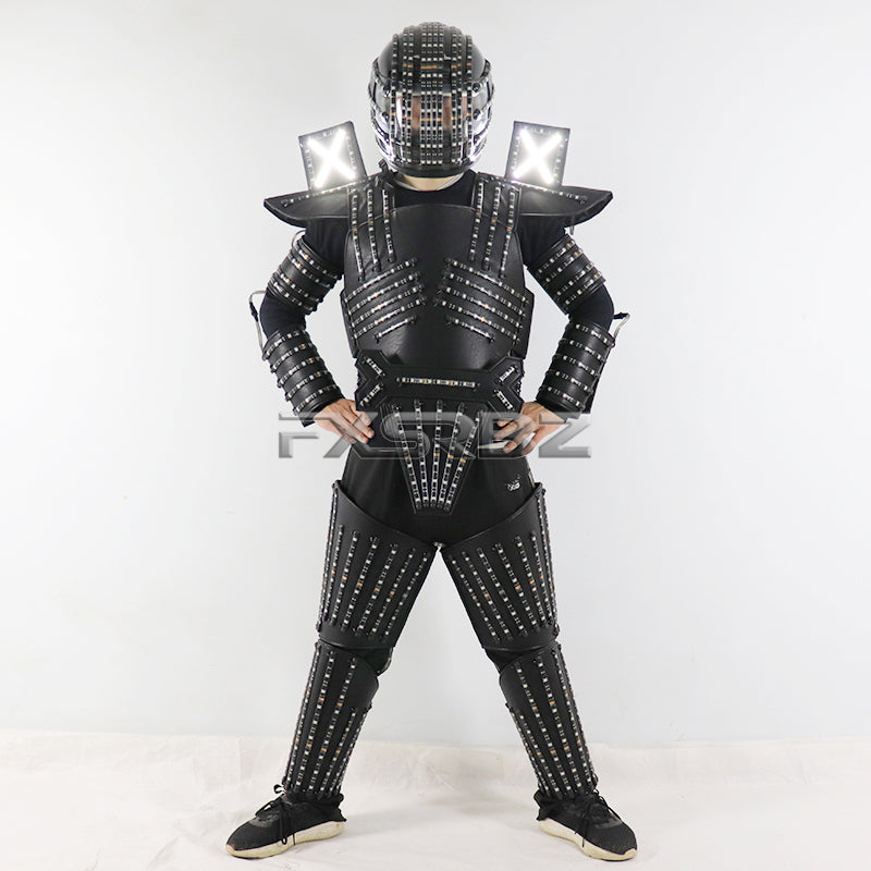 New LED Robot Suit RGB Lights Luminous Stage Dance Costume LED Growing